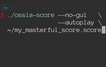 About ossia score